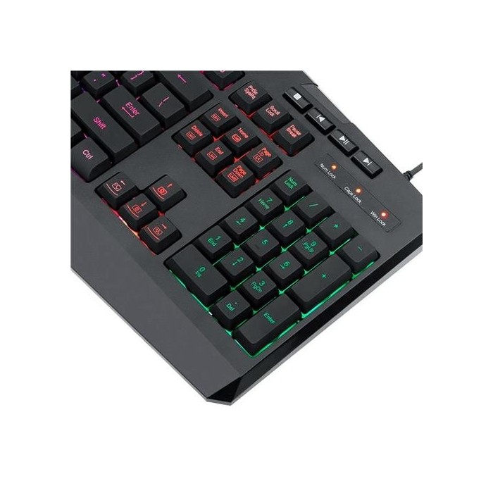 Teclado Gamer Redragon K503 Harpe RGB Membrana Español (K503A-RGB-SP)