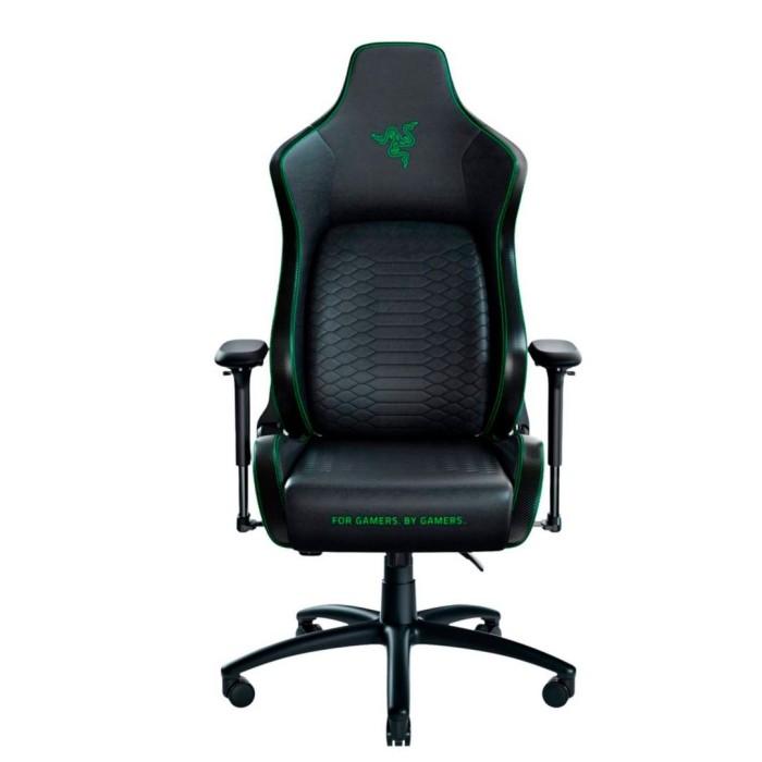 Silla Gamer Razer Iskur Black/Green hasta 136 Kg con arco lumbar
