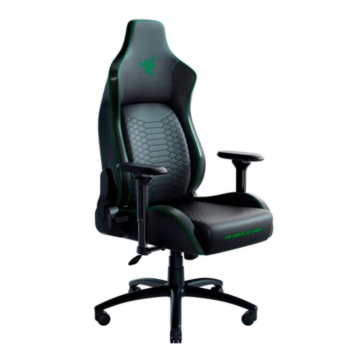 Silla Gamer Razer Iskur Black/Green hasta 136 Kg con arco lumbar